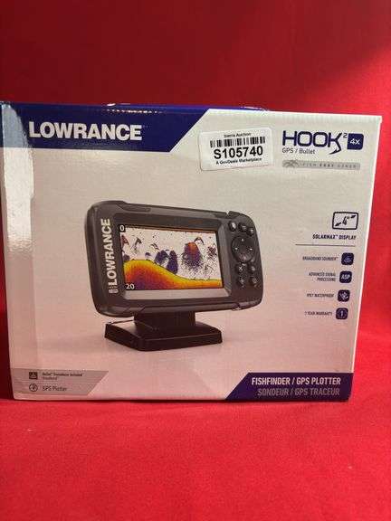 Lowrance Hook GPS Solarmax Display Fishfinder GPS Plotter - Sierra ...