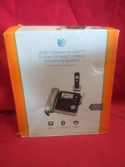 AT&T Connect To Cell 2-Line Corded/Cordless Answering System With Dial ...