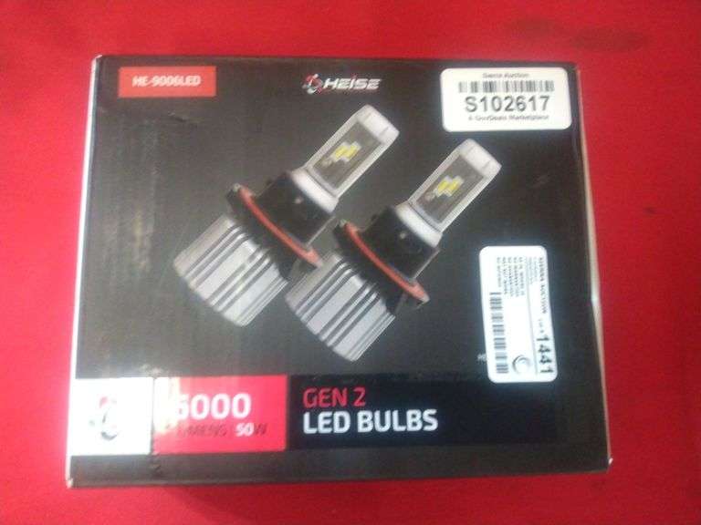 Heise Gen 2 LED Bulbs (6000 Lumens/50 W) - Sierra Auction Management Inc