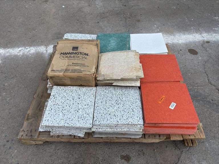 Mannington Commercial Vinyl Composite Tile Assorted Color Tiles Qty 10 ...