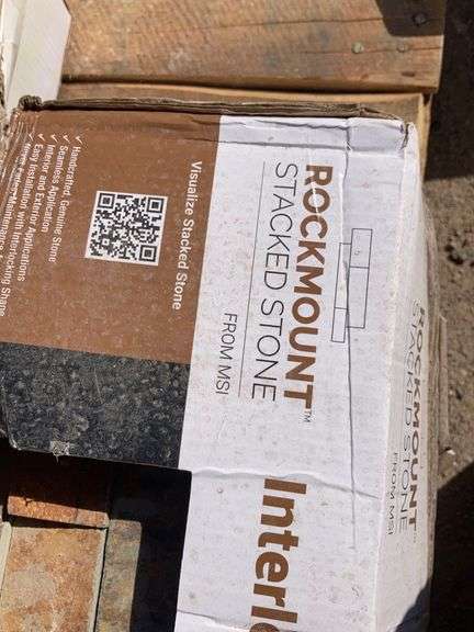 Approximately nine boxes of interlocking stacked stone panels. - Sierra ...