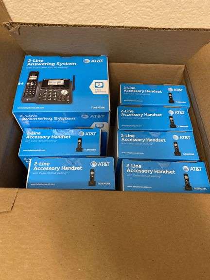 AT&T 2-Line Answering System With (6) HandSets - Sierra Auction ...