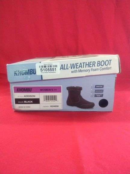 (1PC )Khombu All- Weather Boot With Memory Foam Comfort Style: Addison ...