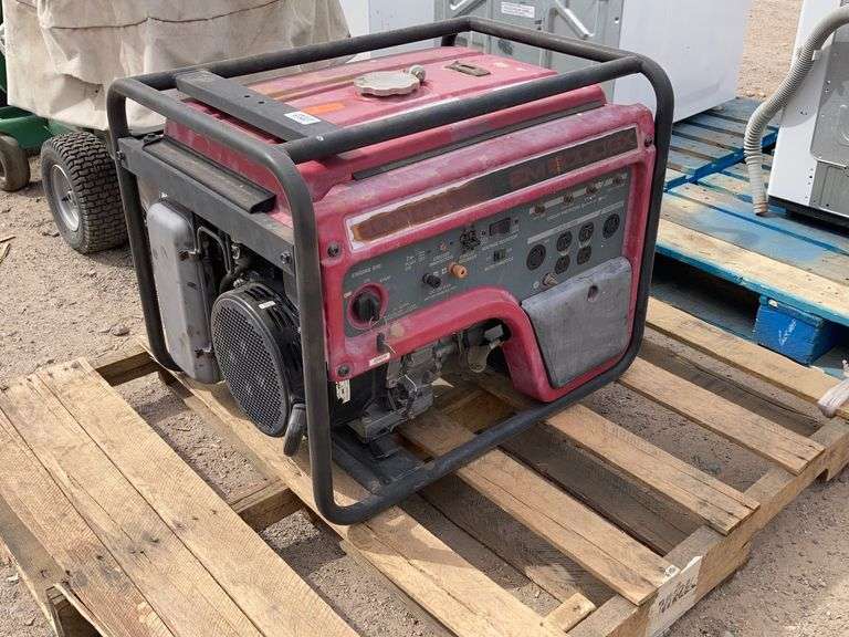 Gas powered generator. - Sierra Auction Management Inc
