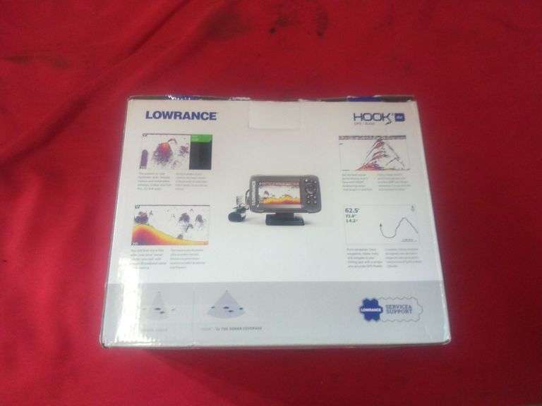 Lowrance Hook 2 4x GPS/ Bullet Dish Easy Sonar - Sierra Auction ...