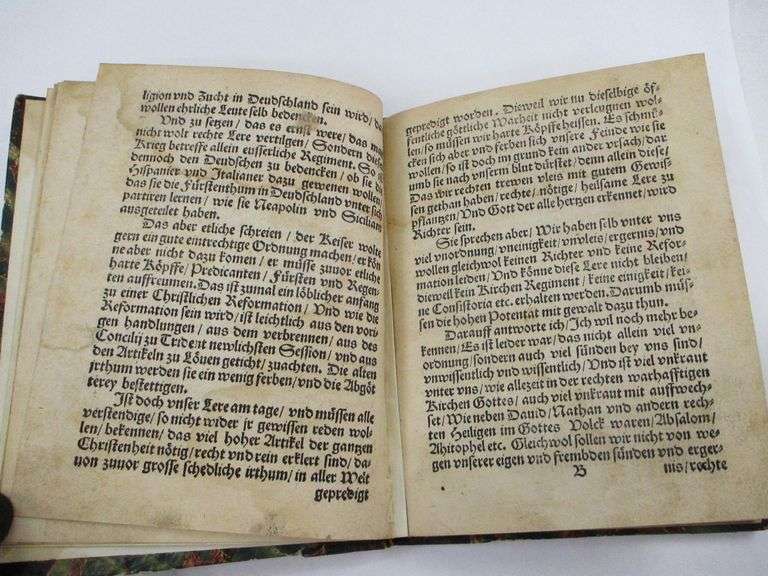 1547 Printing of Martin Luther's book - Sierra Auction Management Inc