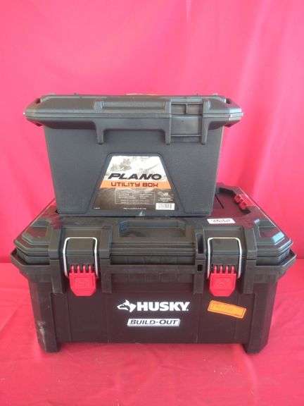 Husky Built-Out Utility Box W/Plano Utility Box - Sierra Auction ...