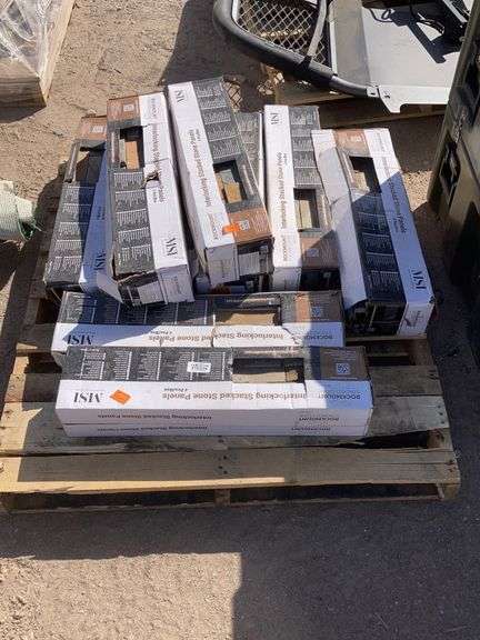 Approximately nine boxes of interlocking stacked stone panels. - Sierra ...