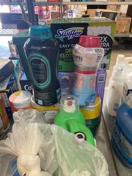 Assorted Non Consumable Household Items , Downy Products , Wipes And ...