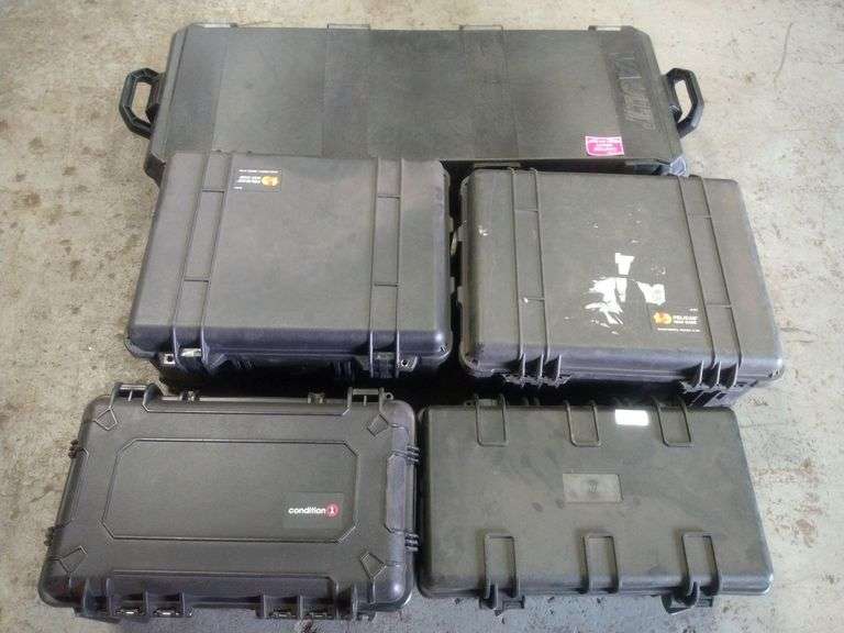 (5) Pelican Case Assorted Sizes - Sierra Auction Management Inc