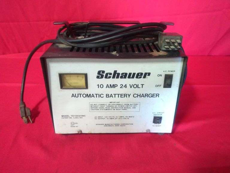 Schauer 10 AMP 24 Volt Automatic Battery Charger Model TB10024WC ...