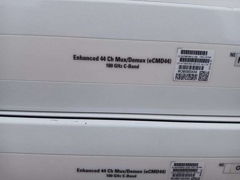 (18 Qty) Ciena Enhanced 44 Channel Mux/Demux 100GHz C-Band Model CMD44 ...