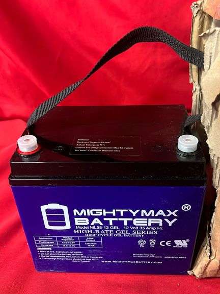 Mighty Max Battery ML35-12GEL - 12 Volt 35 AH, GEL Type, Internal ...