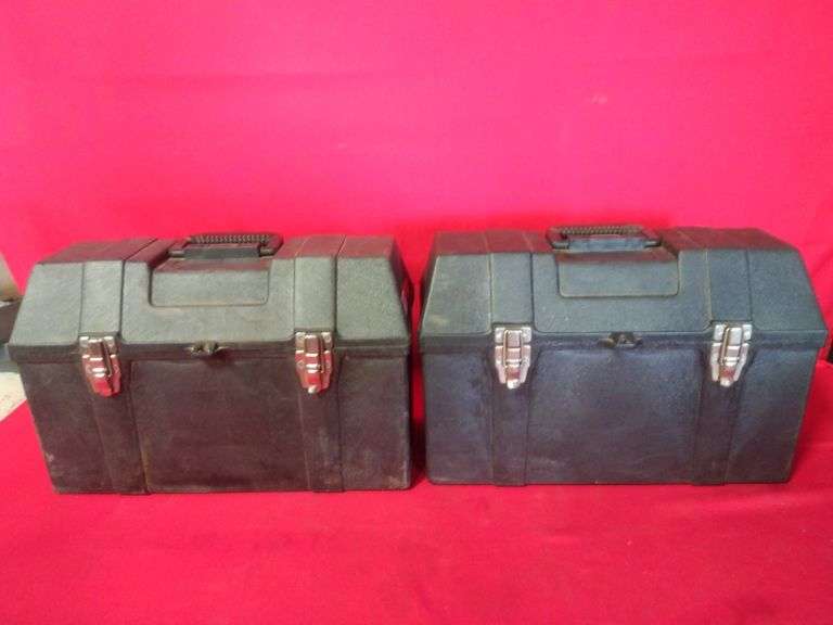 (2pc) Professional TUFF-BOX Tool Box Heavy Duty 19x 8 x 12-1/2" Tall ...