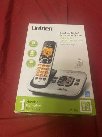 Uniden D1780 1.9Ghz DECT 6.0 Cordless Handset Telephone - Sierra ...