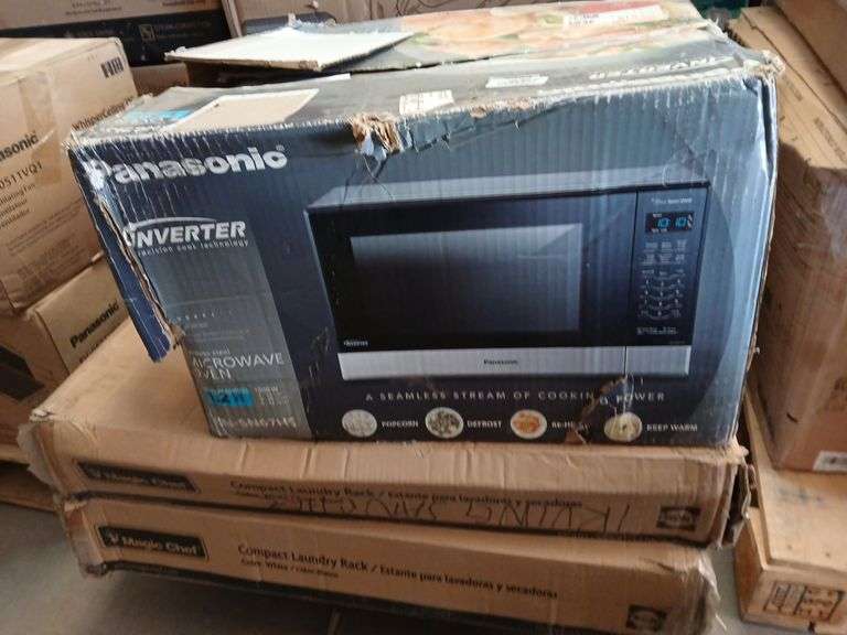 (1 Qty) Panasonic 1.2 CuFt Inverter Microwave 1200W, (2 Qty) Magic Chef ...