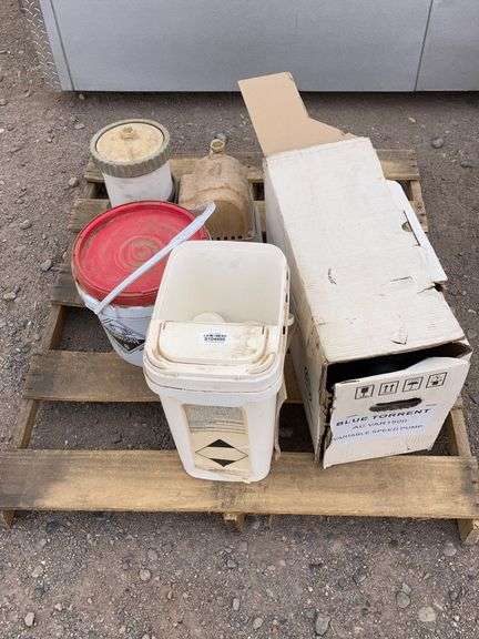 Two pool pumps and chlorine tablets. - Sierra Auction Management Inc