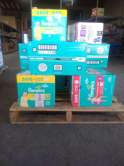 (P) Of Assorted Dippers Pampers, Huggies,Pull-Ups Size N, 4,1,3T,4T ...