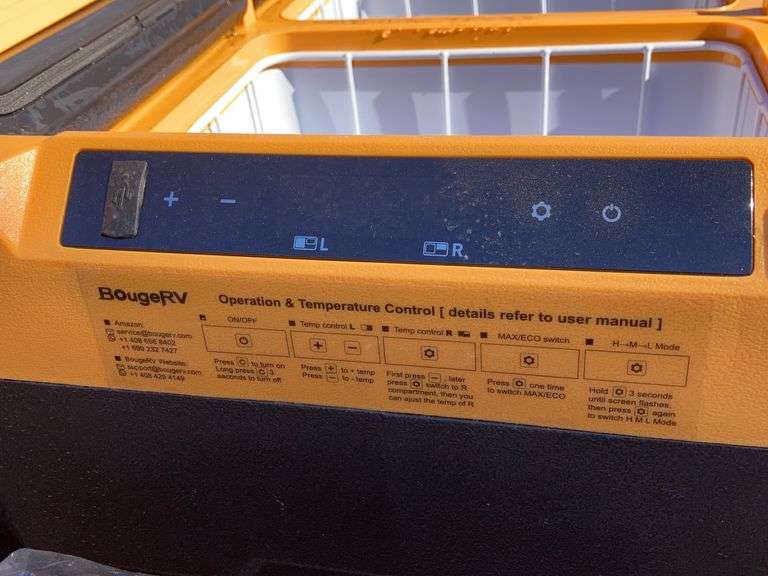 Bouge RV Portable refrigerator. - Sierra Auction Management Inc