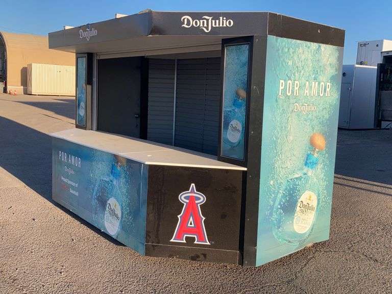 Concession stand with Roll-up Windows, Locking Side Entry Door, and ...