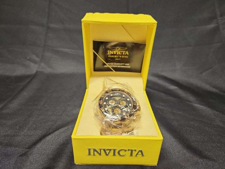 1 (Qty) Invicta Model No. 19837 Analog Watch, Gold In Color - Sierra ...