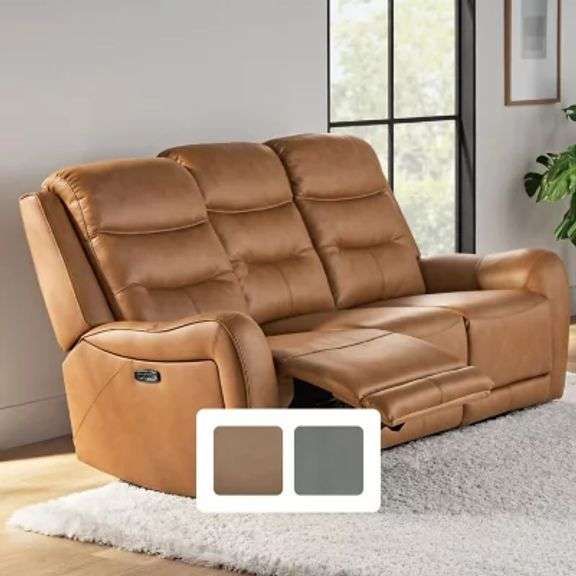 Cooper Collection Power Reclining Sofa Butternut - Sierra Auction ...