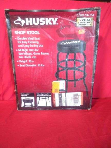 Husky Shop Stool - Sierra Auction Management Inc
