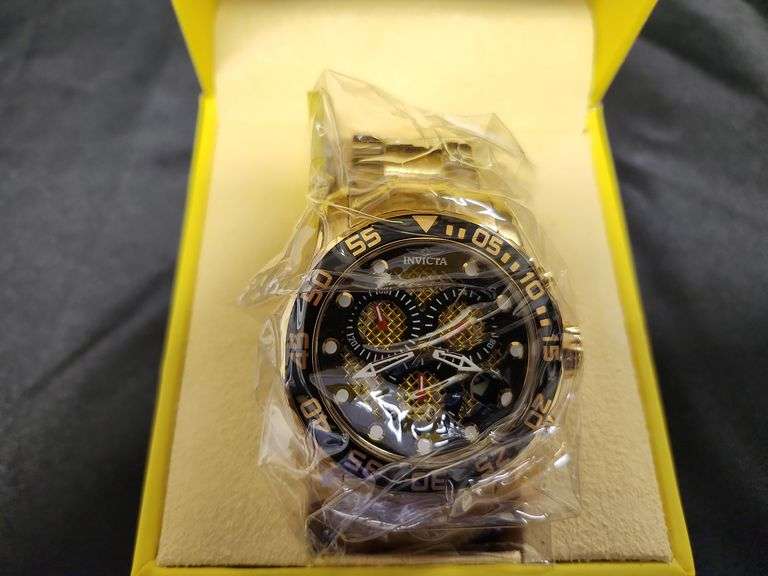 1 (Qty) Invicta Model No. 19837 Analog Watch, Gold In Color - Sierra ...