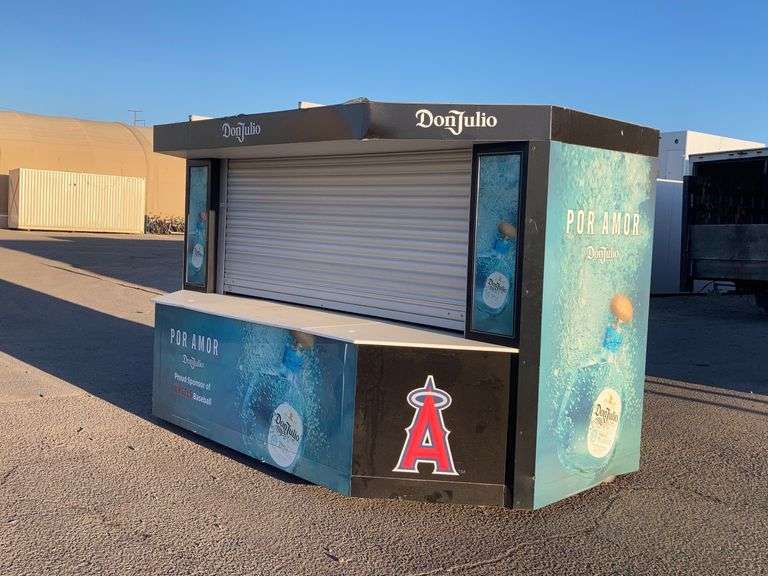 Concession stand with Roll-up Windows, Locking Side Entry Door, and ...