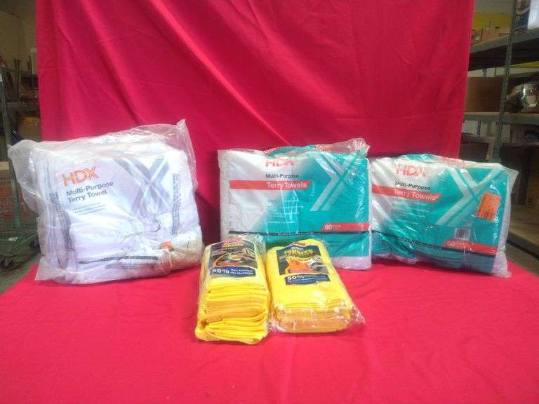 HDX Terry Towels And Quickie Heavy Duty Microfiber Cloths - Sierra ...