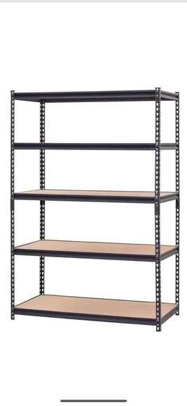 Muscle Rack 5-Tier Heavy Duty Steel Garage Storage Shelving Unit in ...