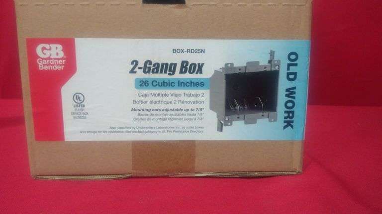 GB Gardner Bender 2 Gang Box 26 Cubic Inches Model BOX-RD25B - Sierra ...