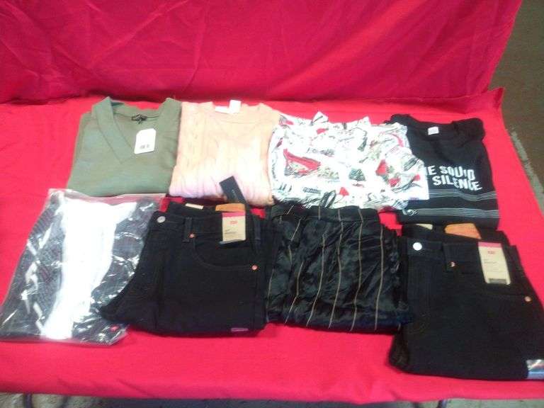 Box Of Assorted Clothing For Women,Man, Kids Sizes,S,M,L, XL, XXL ...