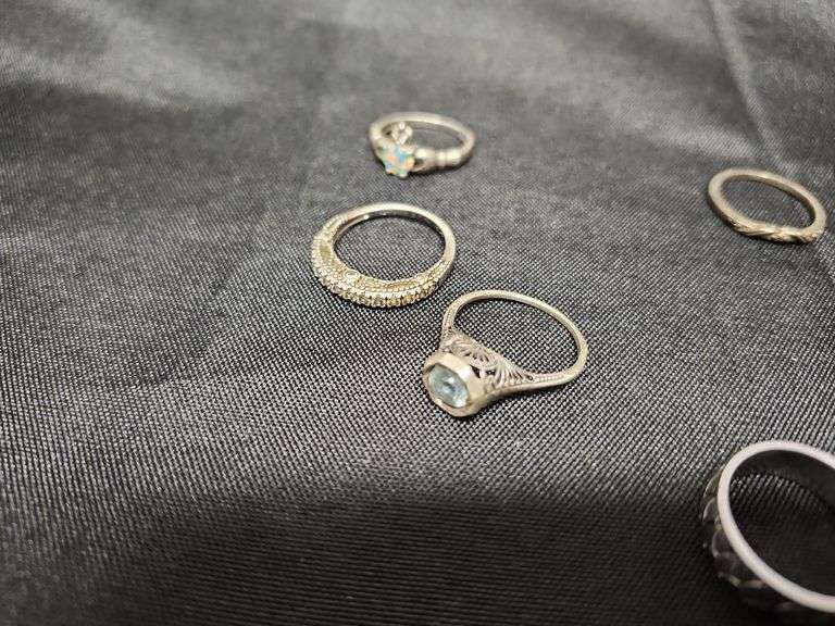 Bag Of Assorted Costume Jewelry , Some Rings Stamped 925 - Sierra ...