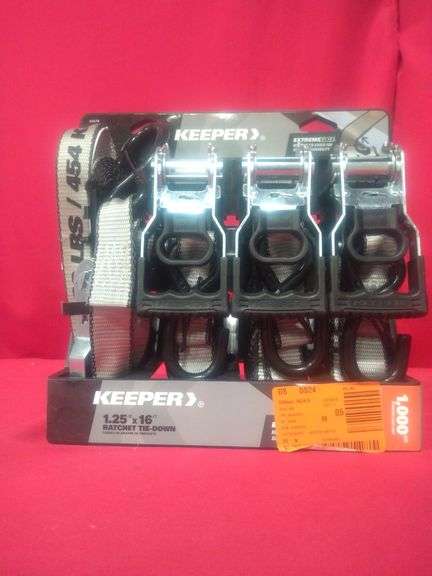 Keeper Ratchet Tie-Down 1.25"x 16' - Sierra Auction Management Inc