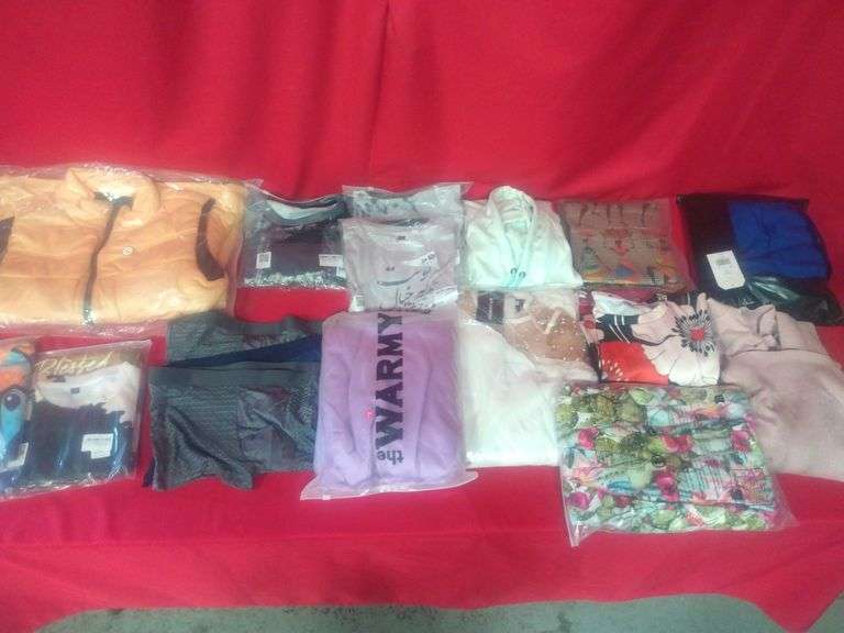 Box Assorted Women and Men Clothes Including Hoodie, Underwear, Shirt ...