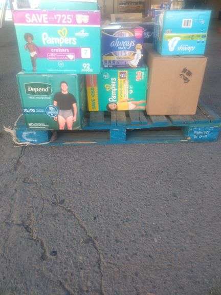 ( P) Of Assorted Dippers Pampers, Good Nites , Depend Underwear For Man ...