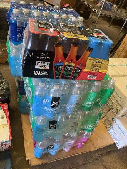 (10 Qty) Packs of Bottled Water (1 Qty) Pure Leaf Tea - Sierra Auction ...