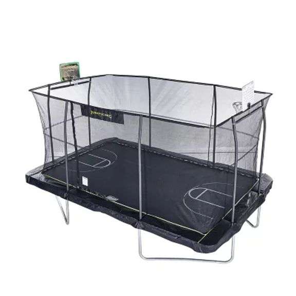 (P) 10' x 15' Rectangle Combo With Two Basketball Hoop (2 boxes ...