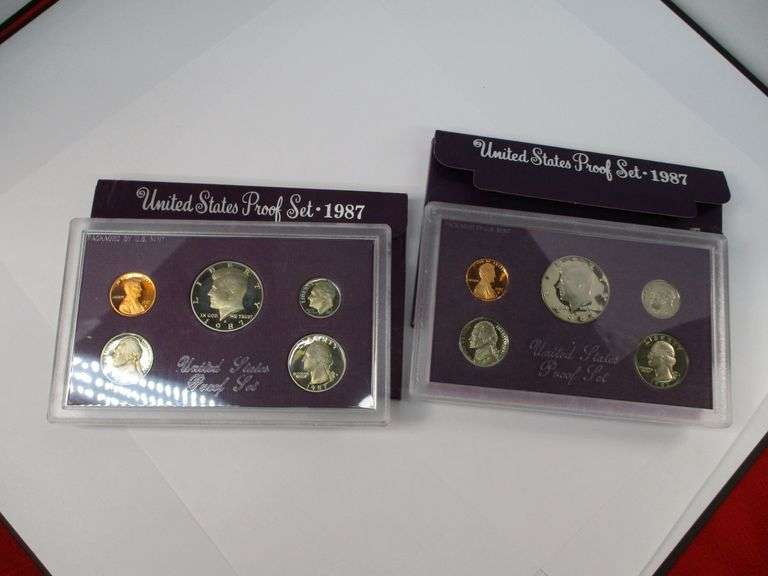 Lot of (2) U.S. Government Issued Proof Sets - Sierra Auction ...