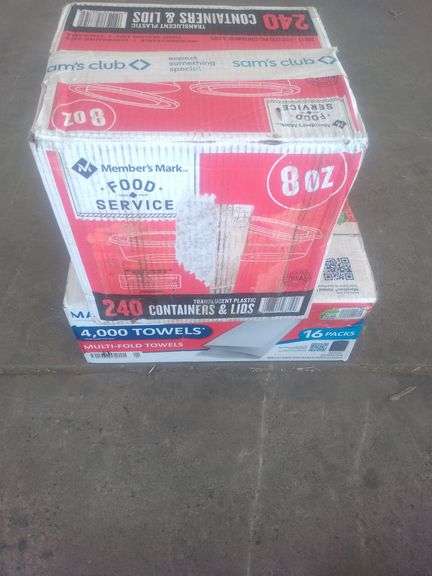 (2Pc) Full Size Steam Table And Translucent Plastic Container And Lids ...