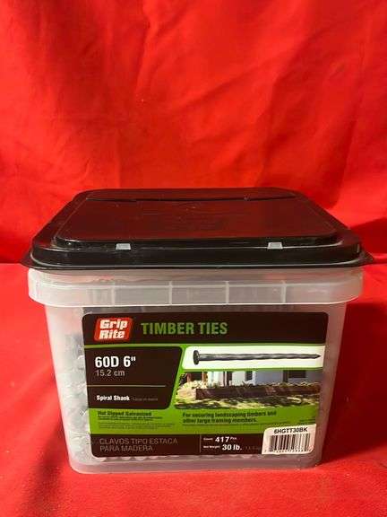 Grip-Rite 6 in. x 3-Gauge 60-penny Exterior Galvanized Spiral Shank ...