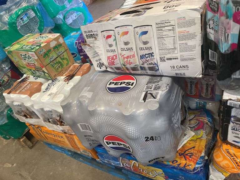(1 Qty) Pallet of Assorted Beverages (Kool-Aid Jammers, Sports Drinks ...