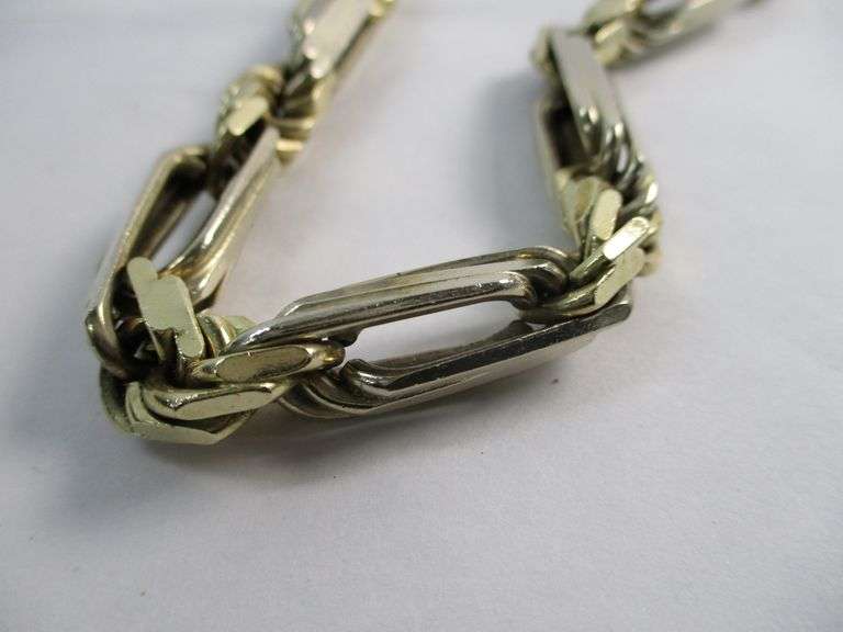 14K WG/YG Chain Necklace 165.44g 22" - Sierra Auction Management Inc