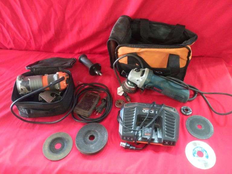 Ridgid Bag W Power Tools Including RIDGID 5.5 Amp Corded Compact Fixed ...