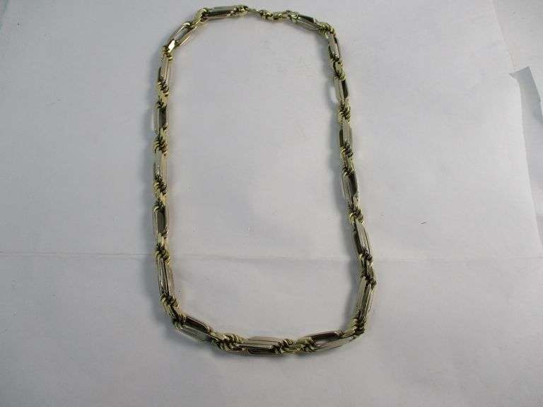 14K WG/YG Chain Necklace 165.44g 22" - Sierra Auction Management Inc