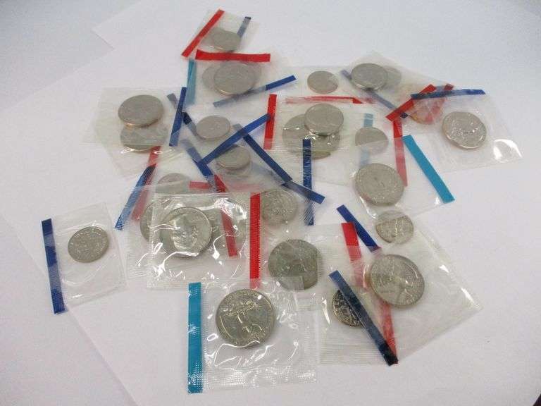 Bag of U.S. Government Mint Set 'Cello' Coins 1c-50c - Sierra Auction ...