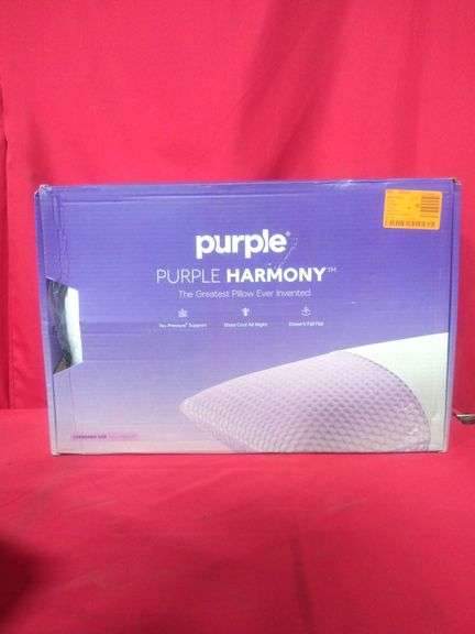 Purple Harmony Pillow Standard Size: Tall Height - Sierra Auction ...