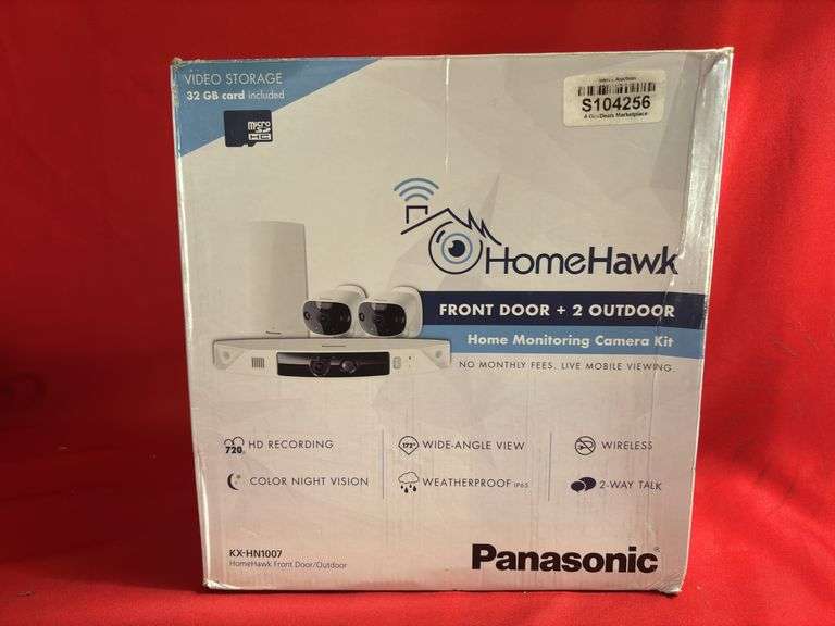 Home-hawk KX-HN1007 Home Monitoring Camera Kit For Front Door And 2 ...