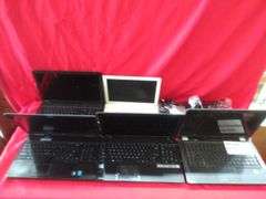 Box of Assorted Laptops Including Dell, Toshiba, Apple, ComPaq, W ...